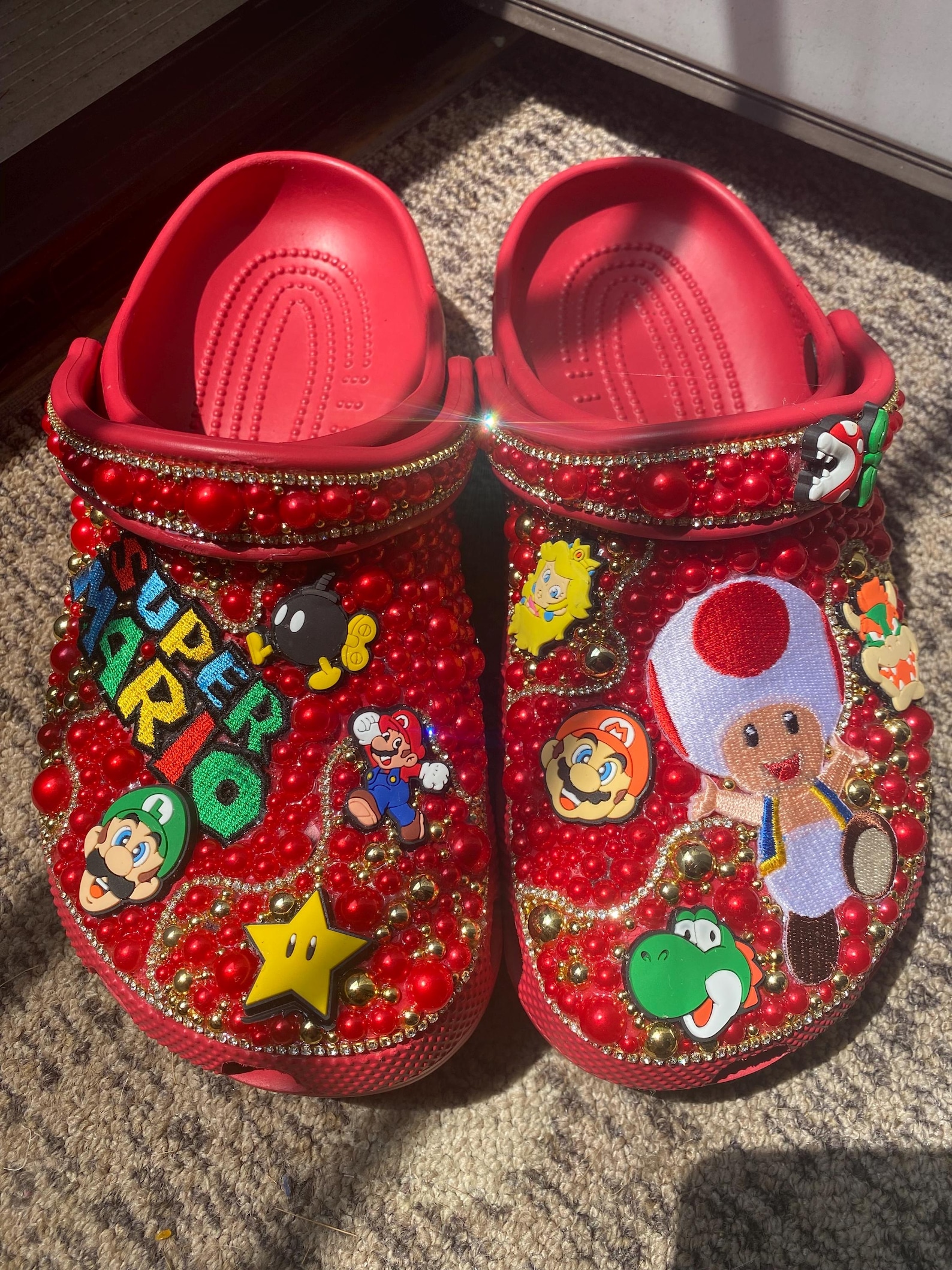 Super Mario Themed Clogs - Etsy