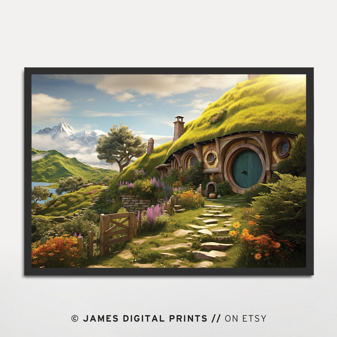 Lord of the Rings the Shire Poster LOTR Fellowship of the Ring - Etsy