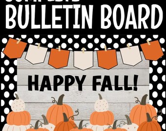Fall Bulletin Board Kit - Etsy