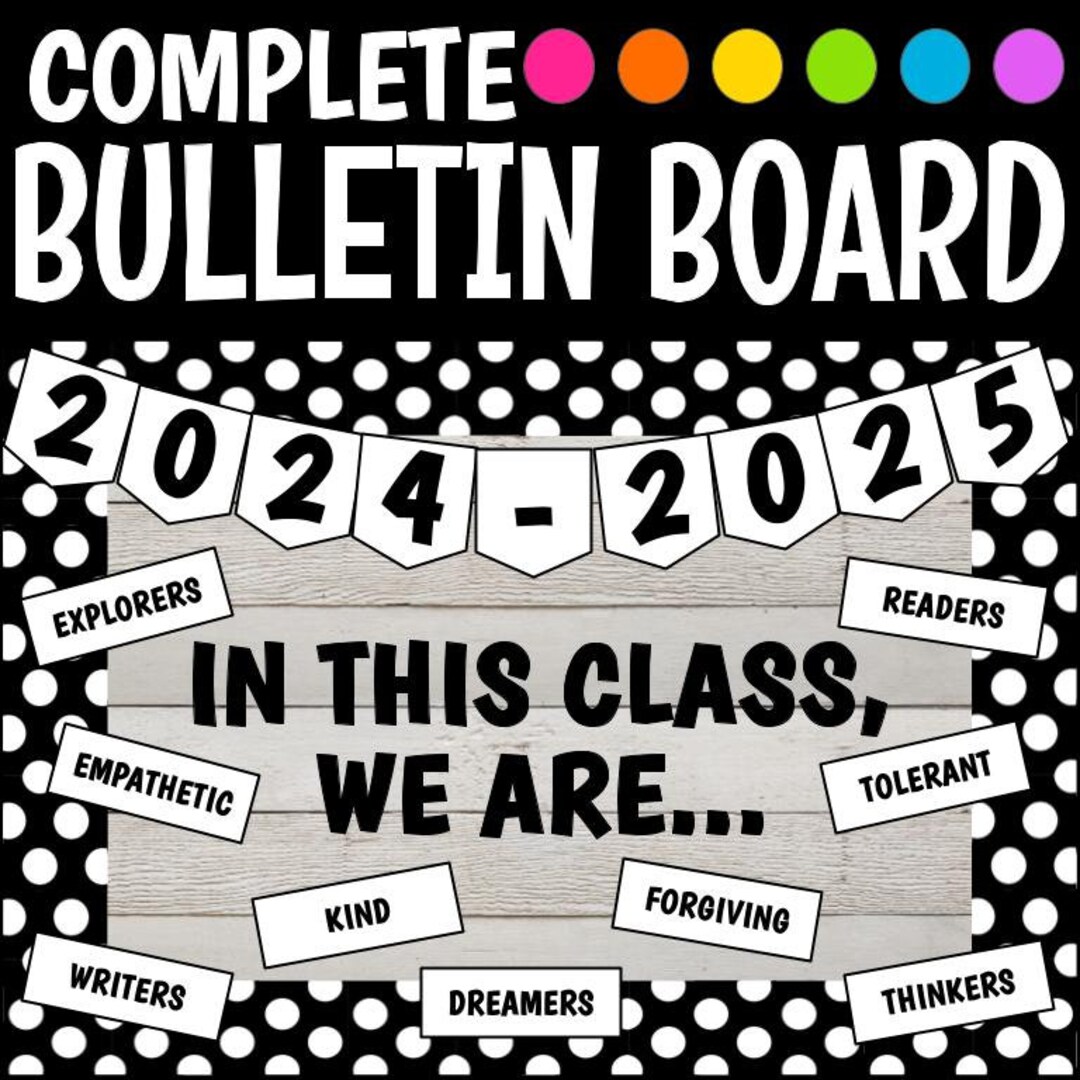 In This Classroom We Are... Back to School Bulletin Board Kit With 44 ...
