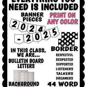 In This Classroom We Are... Back to School Bulletin Board Kit With 44 ...