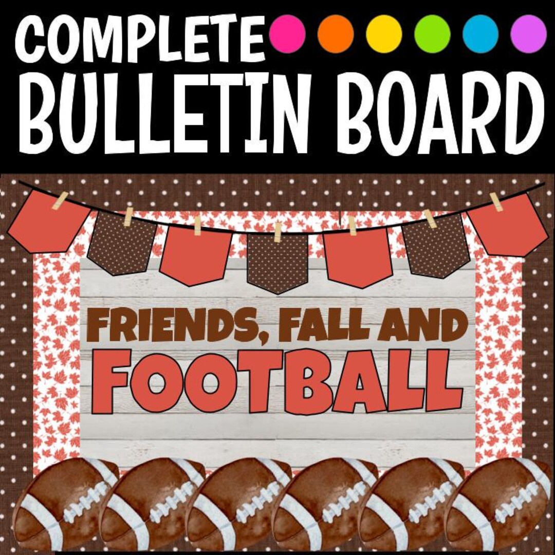 Fall Harvest | Autumn | Bulletin Board | Classroom Decor | Football - Etsy