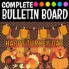We Are Thankful Complete Bulletin Board Kit for Thanksgiving Classroom ...