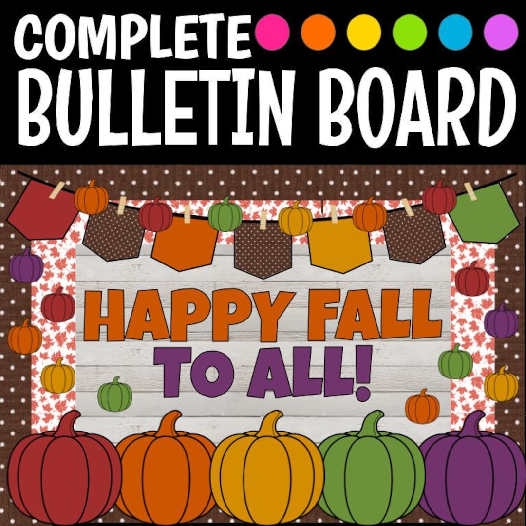Fall Harvest | Autumn | Bulletin Board | Classroom Decor | Pumpkins - Etsy