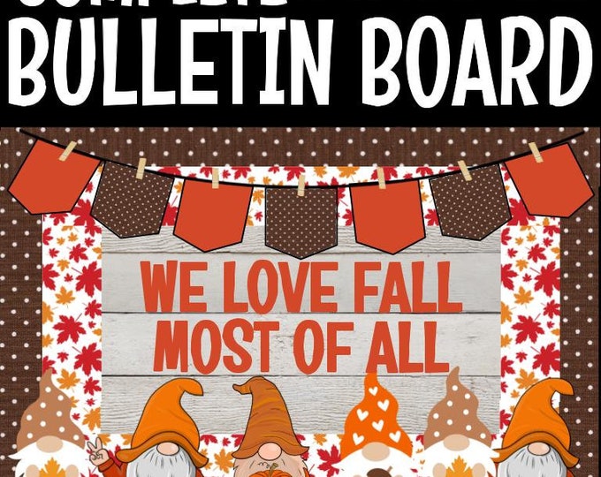 Fall Forest Animals Bulletin Board | We Love Fall Most of All! | Forest ...