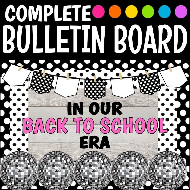 In Our Back to School Era Complete Bulletin Board Kit - Etsy