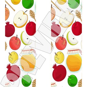 Rosh Hashanah Bulletin Board Kit: Pomegranates and Honey (digital ...