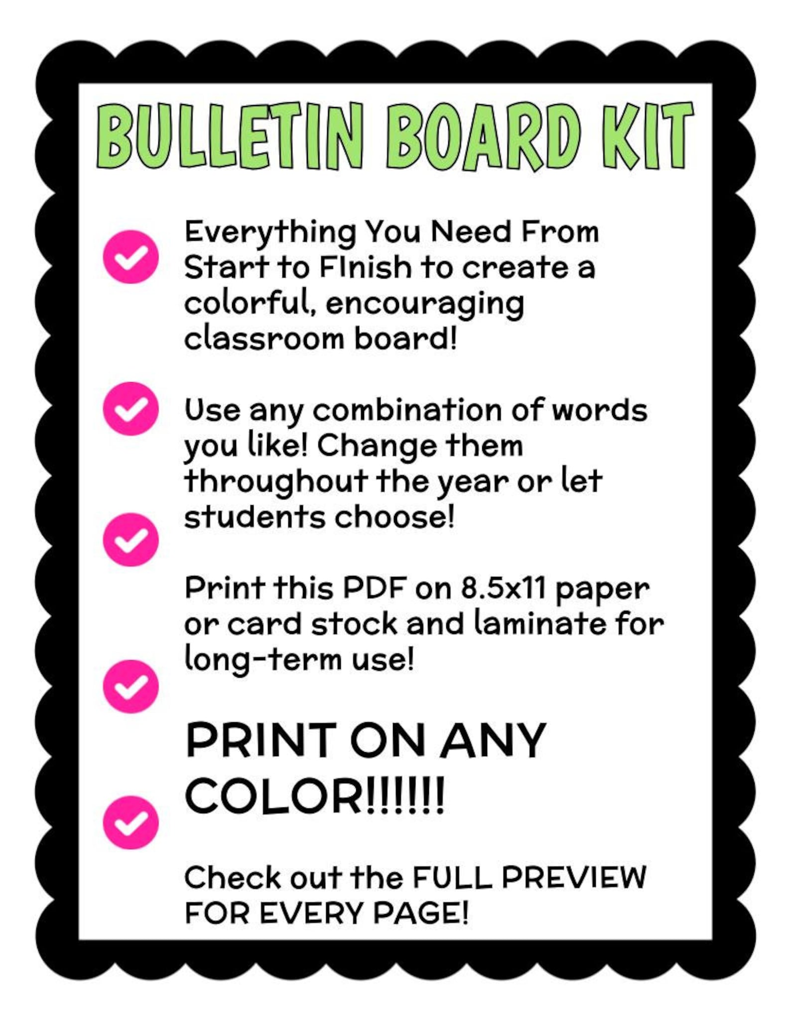 In This Classroom We Are... Back to School Bulletin Board Kit With 44 ...