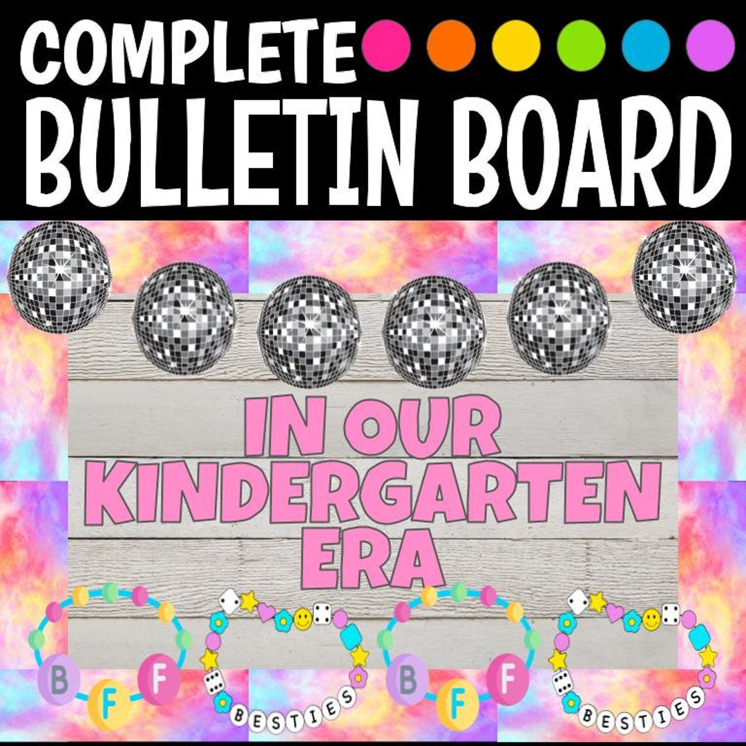 In Our Kindergarten Era Bulletin Board Kit Classroom Decor Inspired by ...