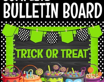Trick or Treat Bulletin Board Kit | Halloween | Digital Download | DIY ...