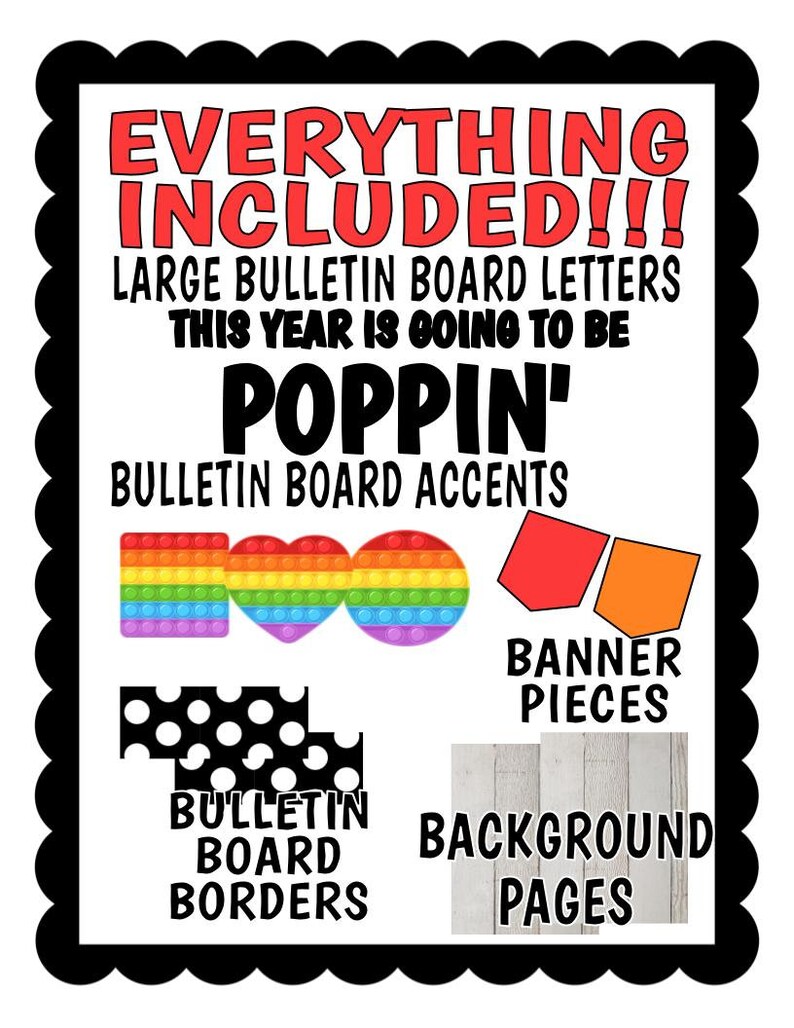 This Year is Going to Be Poppin' Complete Bulletin Board Kit - Etsy