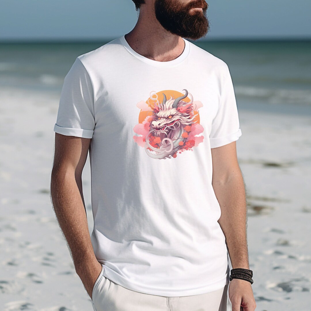 Pink Anime Girl Aesthetic Ultra-cute Almost Chibi Cloud Dragon Graphic ...
