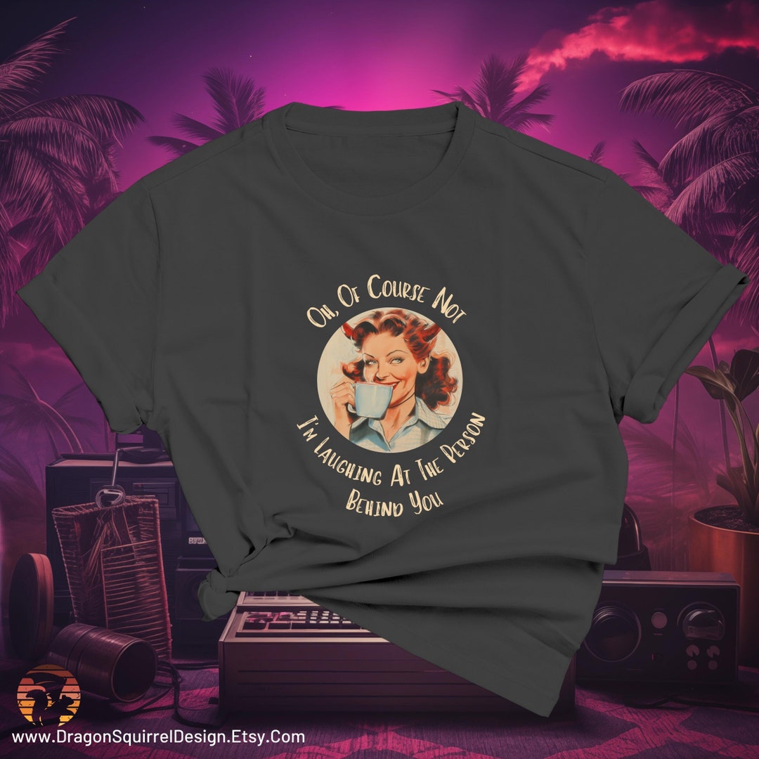 Snarky Funny Vintage Devil Woman 1950s Retro T-shirt, Coffee Lover ...