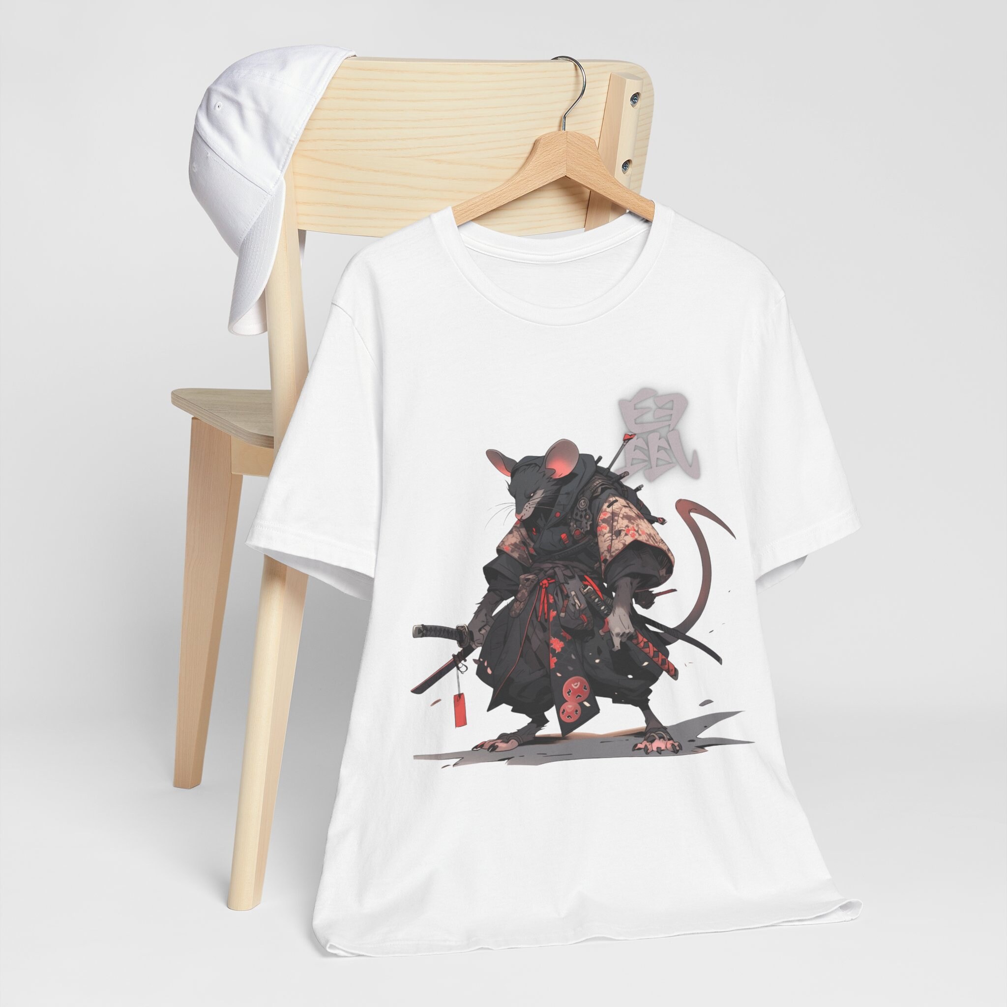 Cyberpunk Samurai Rat Urban Warrior Zodiac Sign T-shirt, Asian ...