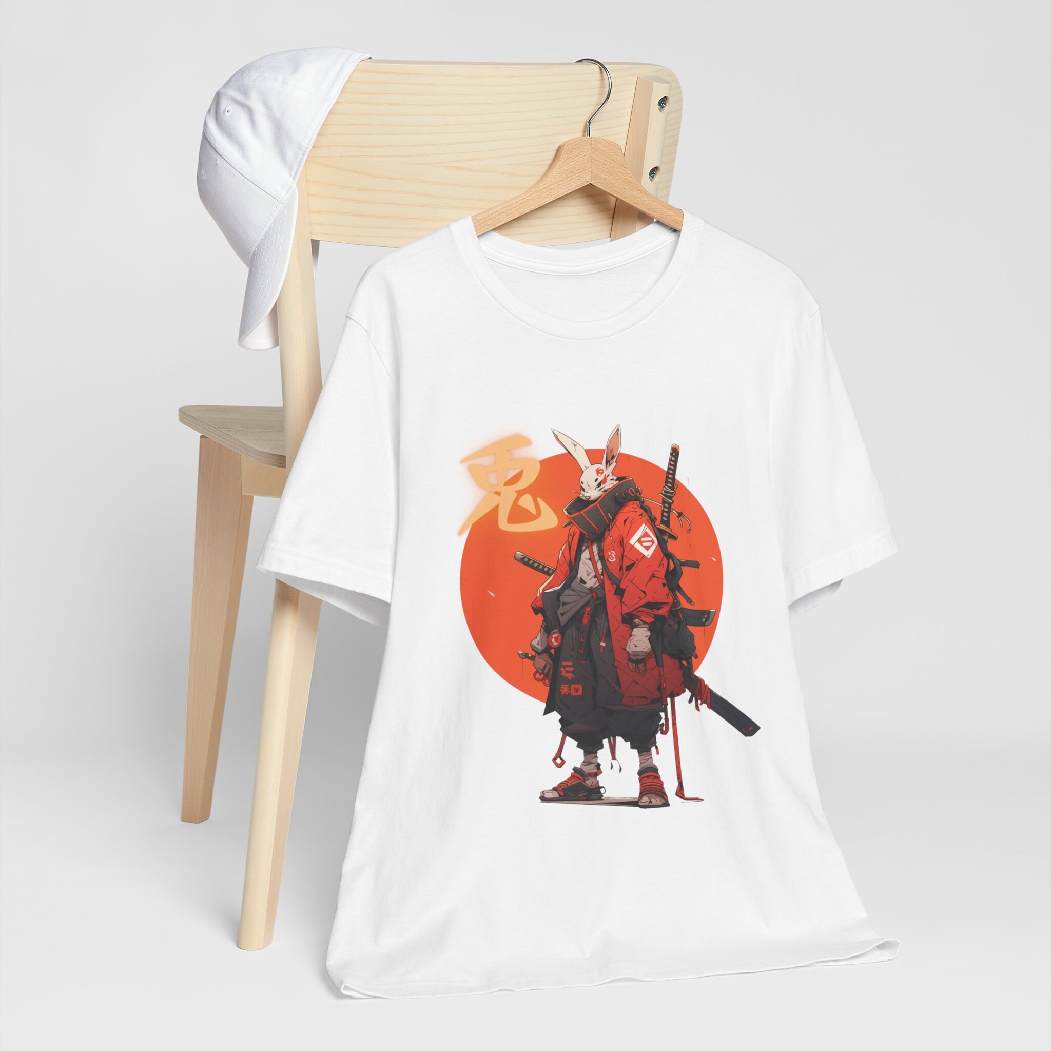 Cyberpunk Samurai Rabbit Urban Warrior Zodiac Sign T-shirt, Asian ...
