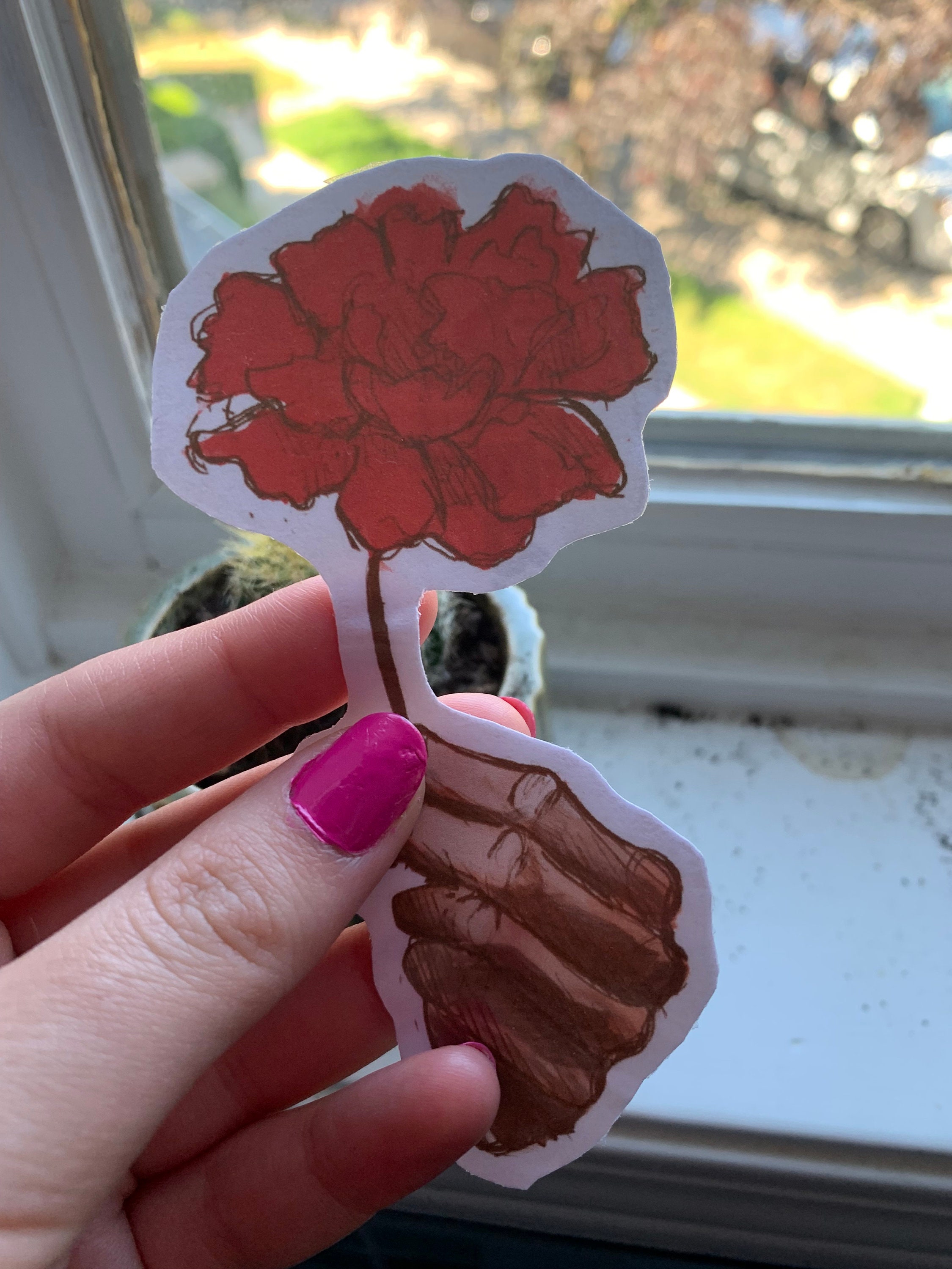 Hadestown Flower Sticker | Broadway Musical | Waterproof Handmade Decal ...