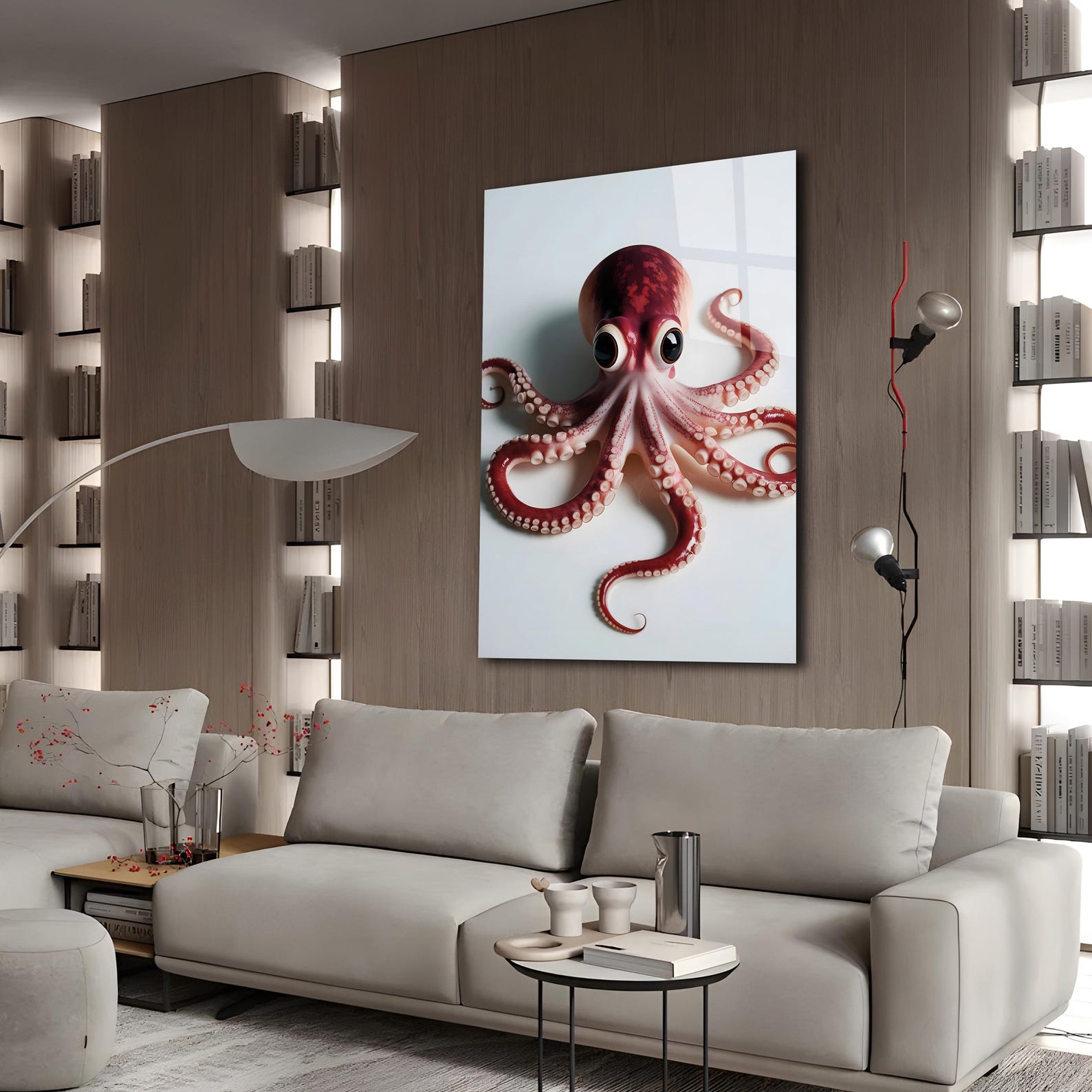 Octopus Stained Glass Suncatcher. House Home Decor. Window Wall ...