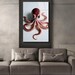 Octopus Stained Glass Suncatcher. House Home Decor. Window Wall ...