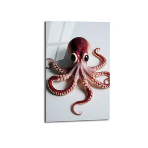 Octopus Stained Glass Suncatcher. House Home Decor. Window Wall ...