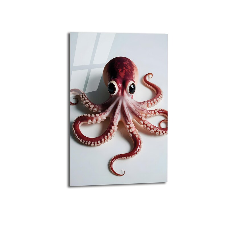 Octopus Stained Glass Suncatcher. House Home Decor. Window Wall ...