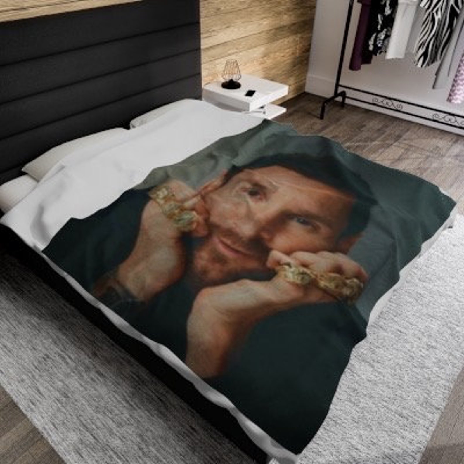 Messi 8 Rings Velveteen Plush Blanket, Leo Messi, Leo Messi Adidas ...