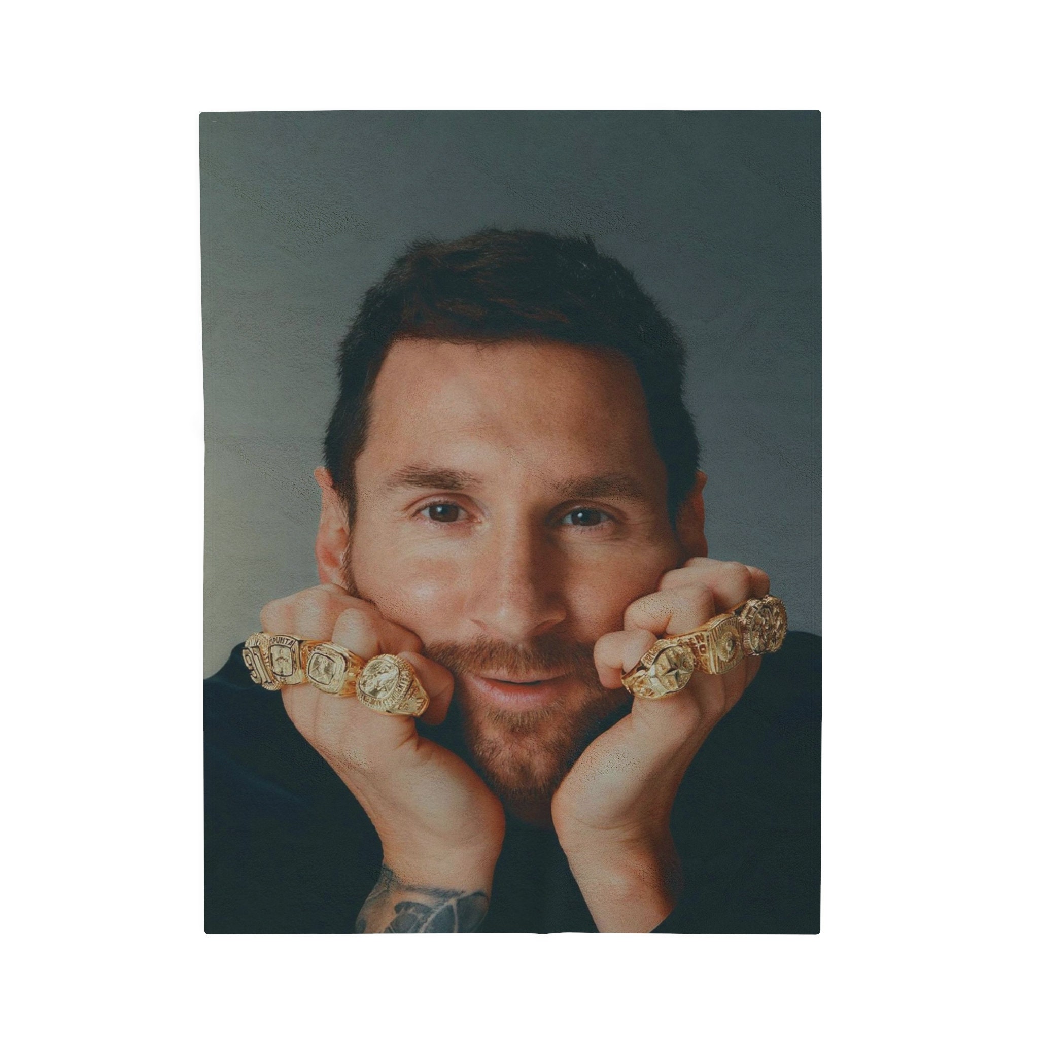 Messi 8 Rings Velveteen Plush Blanket, Leo Messi, Leo Messi Adidas ...