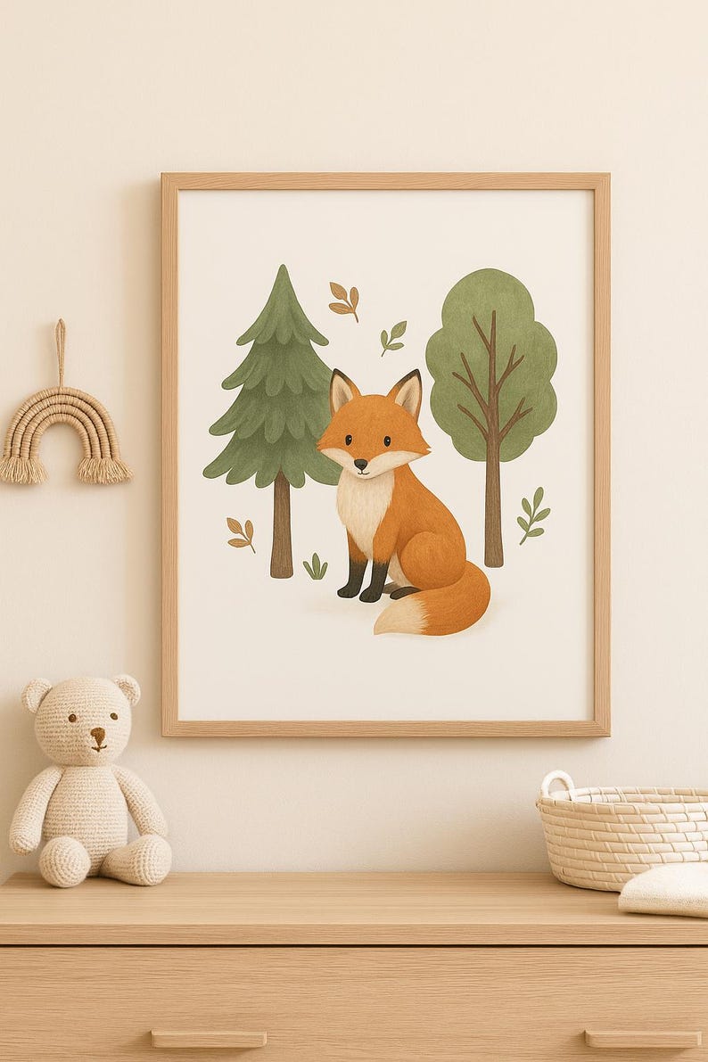 Woodland Animal Clipart Bundle | Forest Animals PNG | Fox Bear Squirrel ...