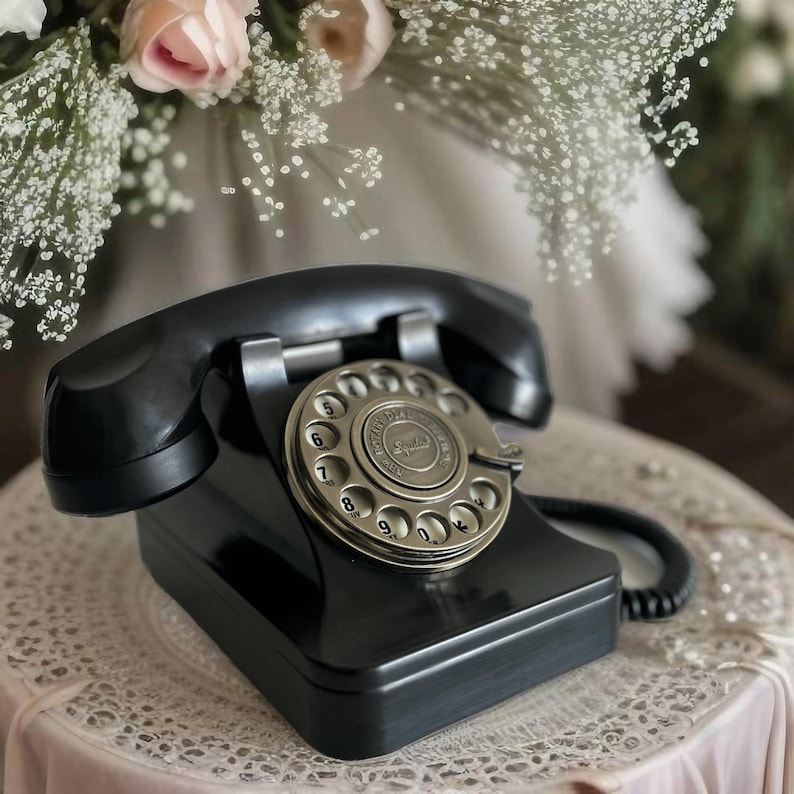 Audio Guestbook Re-usable Vintage Style Retro Wedding Phone, Custom ...