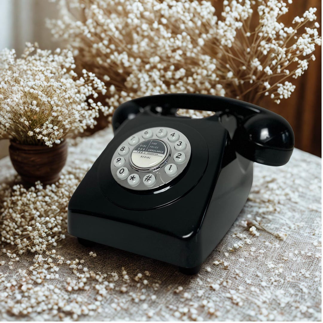 Audio Guestbook Re-usable Vintage Style Retro Wedding Phone, Custom ...