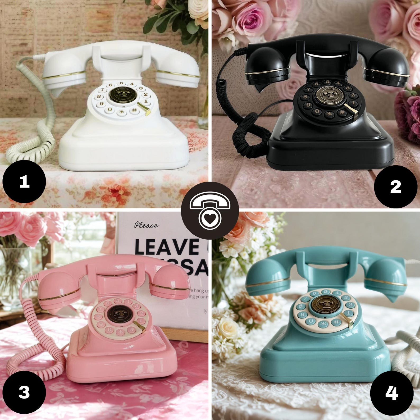 Vintage Style Audio Guest Book Phone: Retro Wedding Phone Keepsake - Etsy