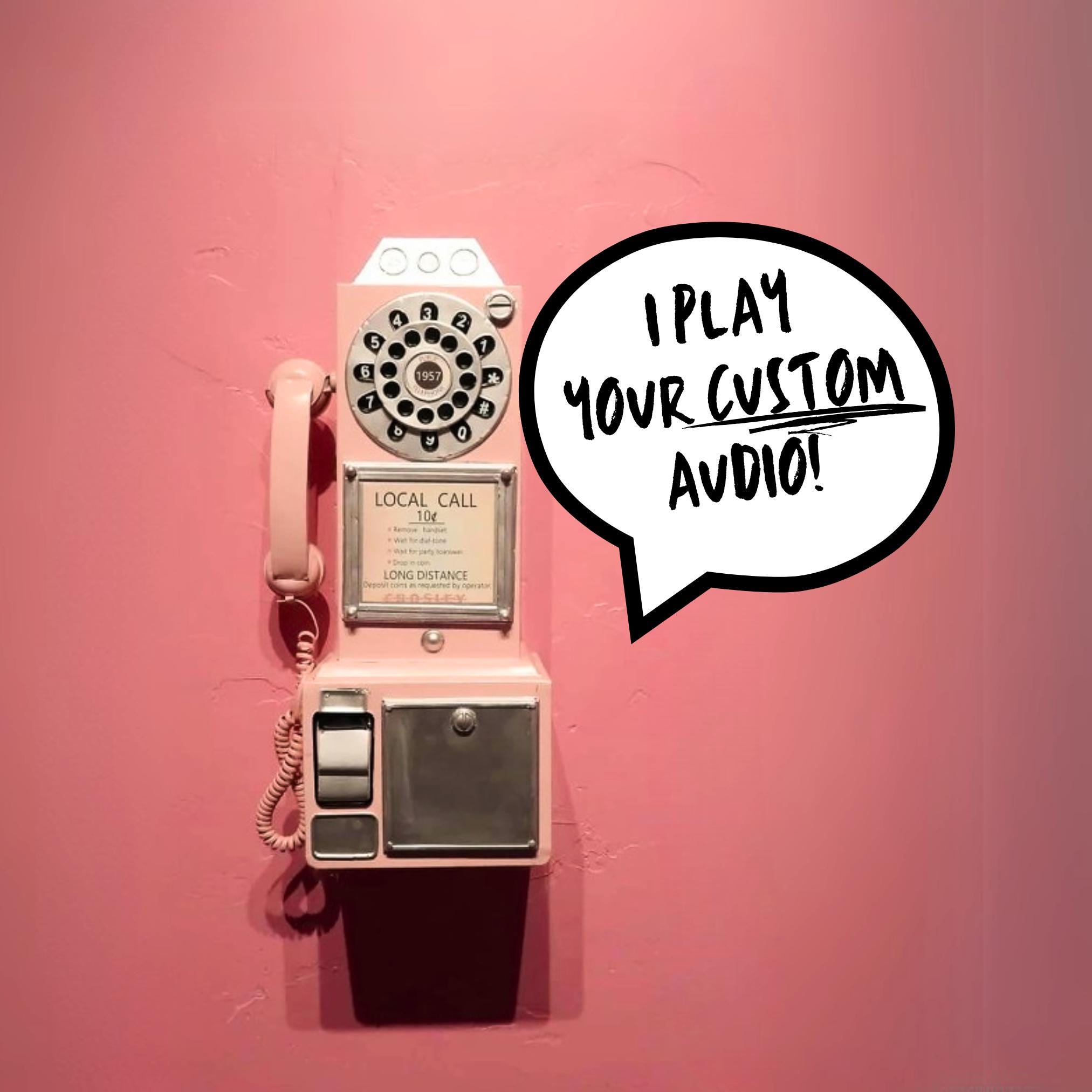 Custom Audio Prop Phone Vintage Rotary: Audio Message for Events, Trade ...