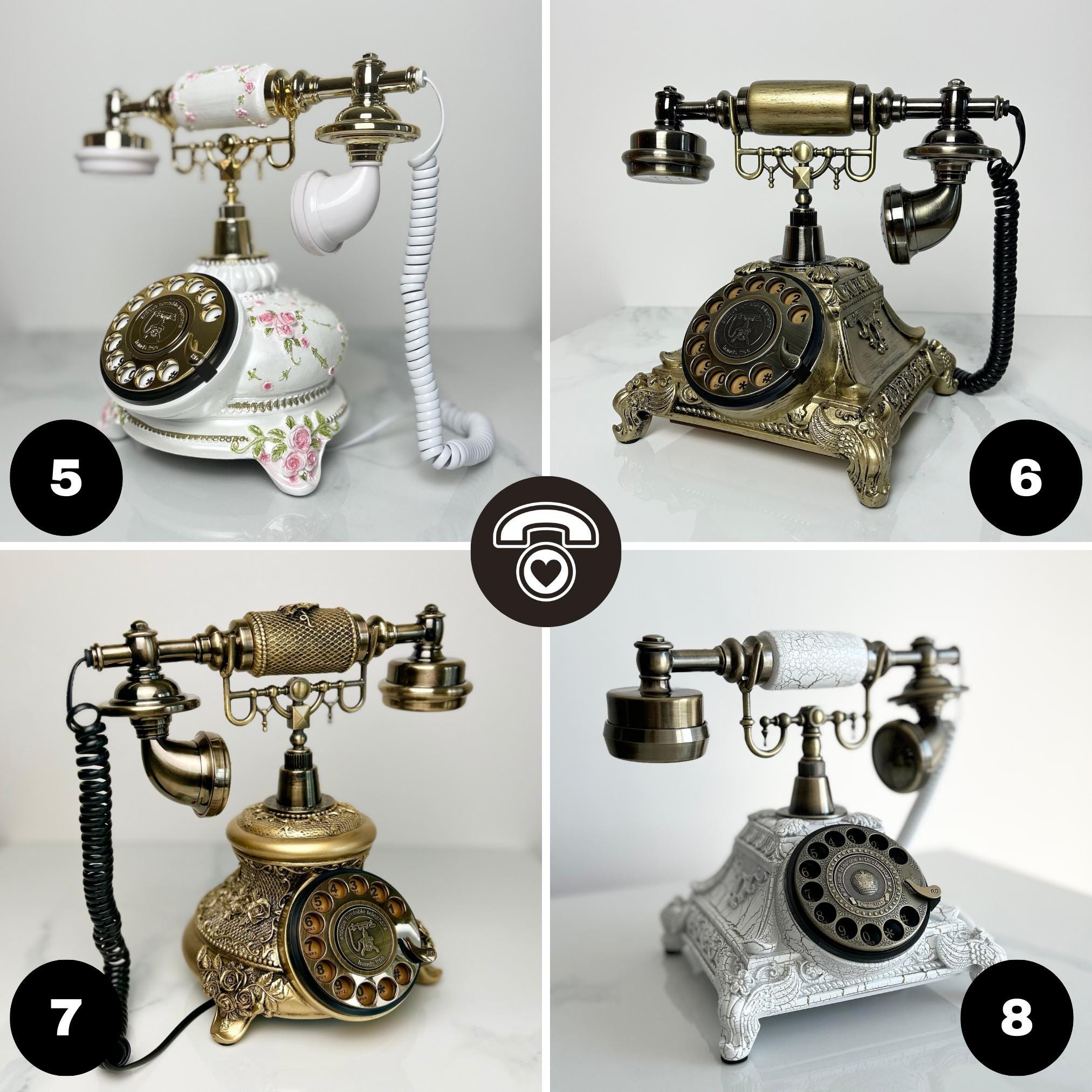 Vintage Style Audio Guest Book Phone: Retro Wedding Phone Keepsake - Etsy
