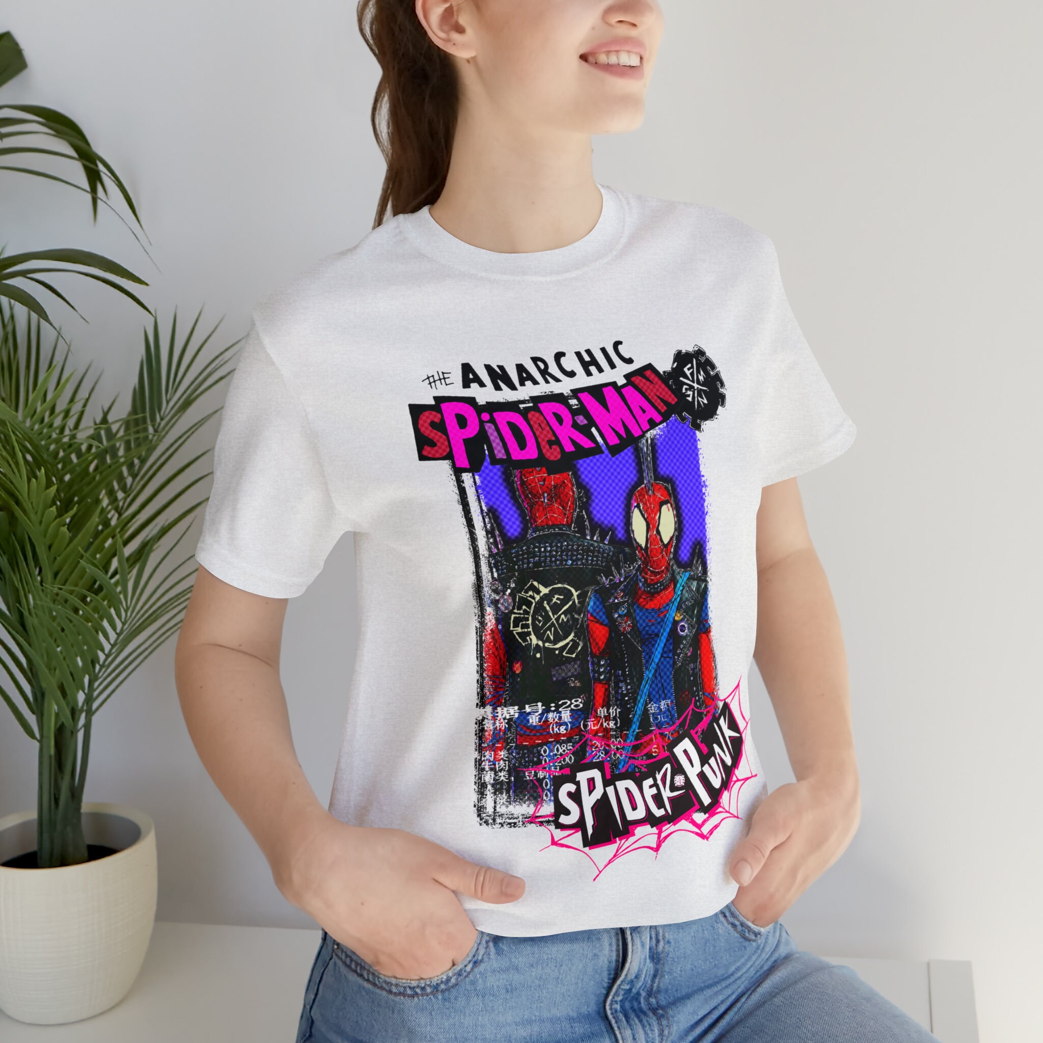 Spiderman Shirt Spiderpunk Shirt Across the Spiderverse Tshirt Hobie ...