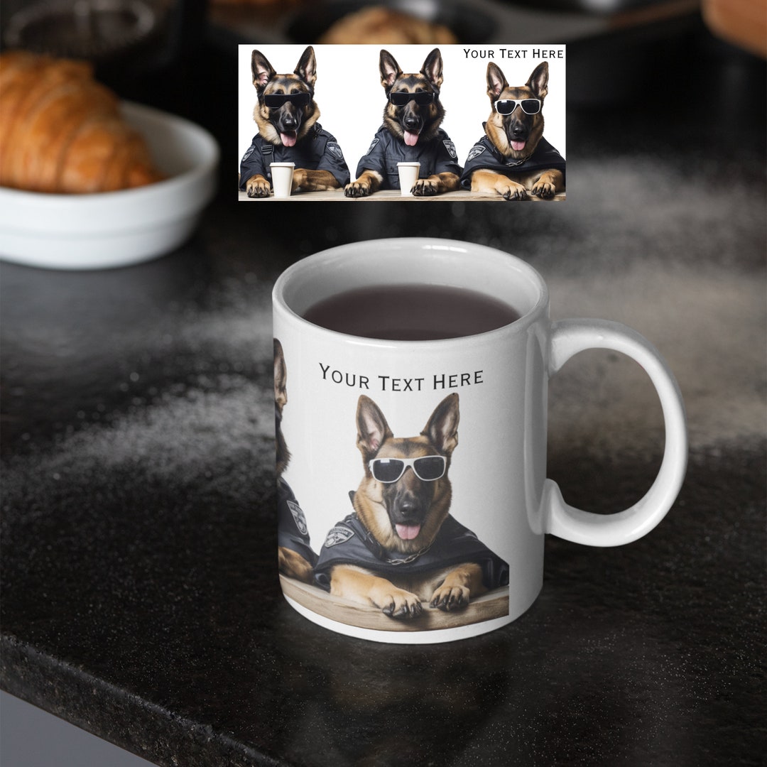 German Shepard Coffee Mug, Shepard's Java Patrol, Lovable Dog Mugs, Dog ...
