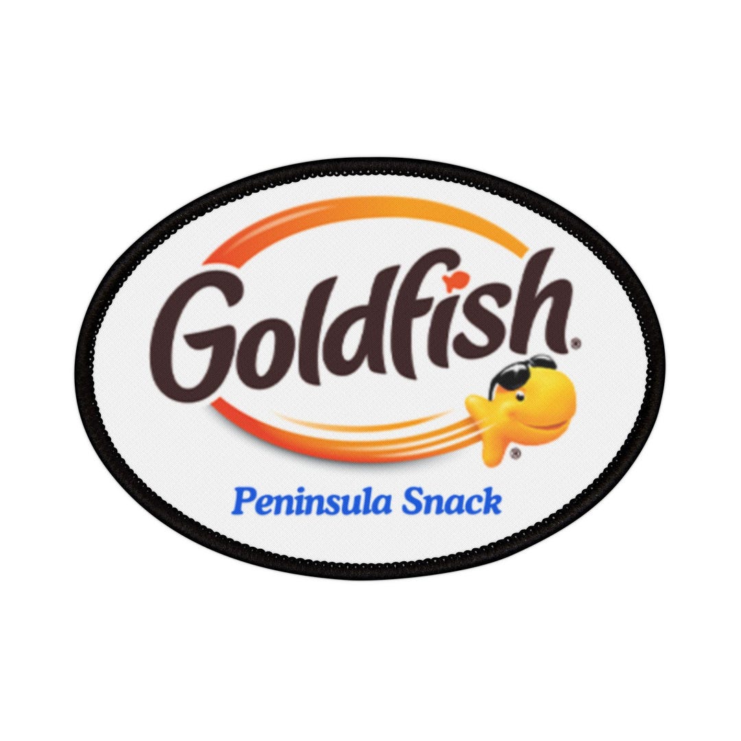 Goldfish Snack Iron-on Patches for Kids and Adults, Fun Custom ...