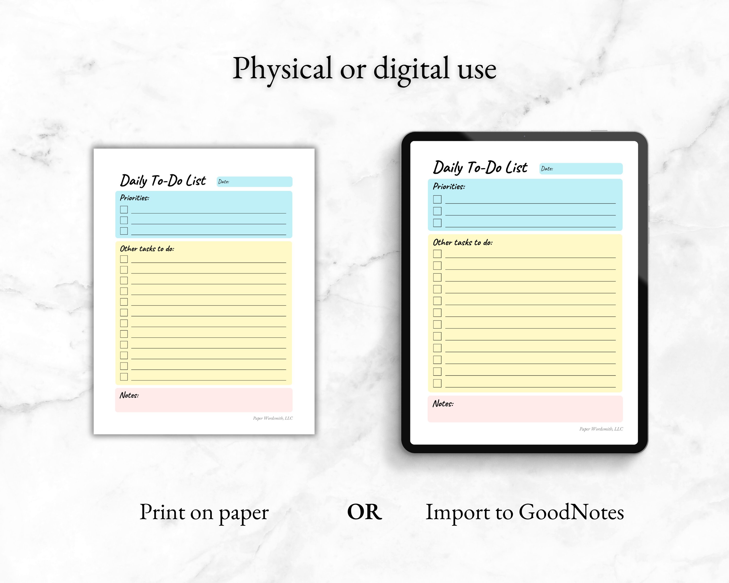Printable Daily To-do List Template Instant Download Productivity ...