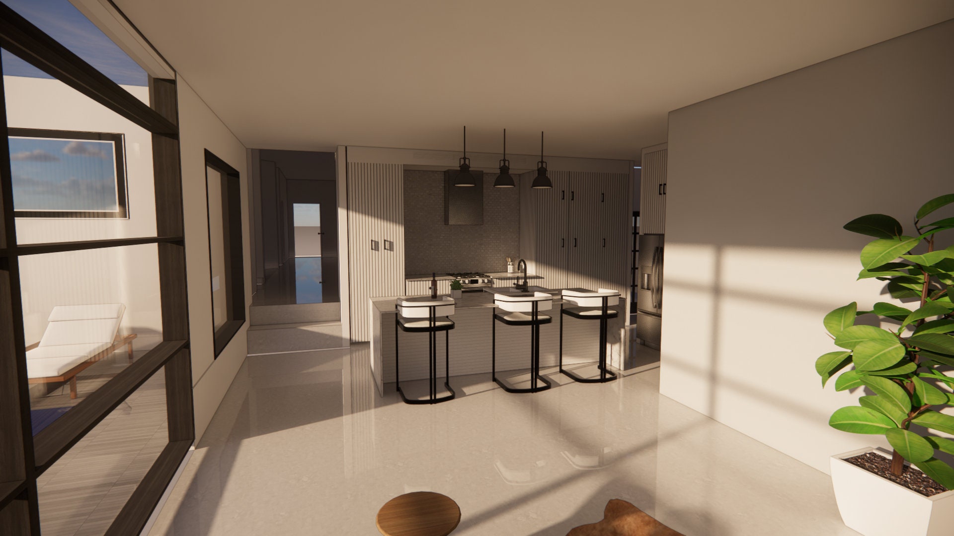 Kitchen Render, Kitchen 3d Drawing, Kitchen Architectural Drawing - Etsy