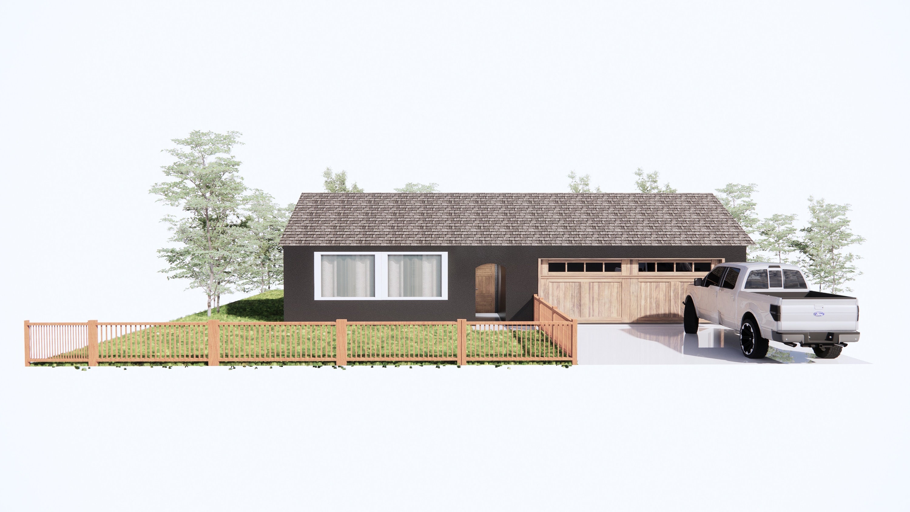 Exterior Home Render Front - Etsy