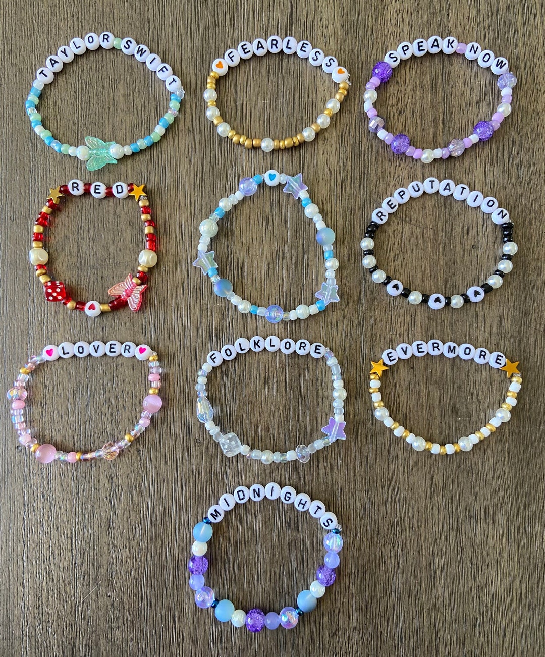 Taylor Swift Albums Inspired Bracelets - Etsy
