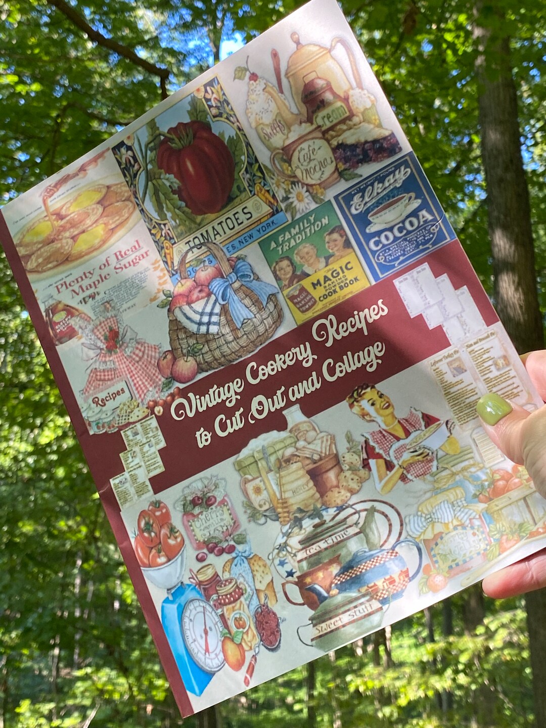 Vintage Cookery Recipe Collage: Scrapbooking Junk Journal Supplies - Etsy