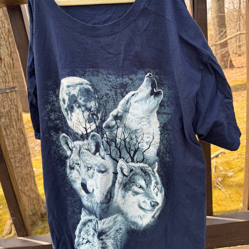Vintage Wolf Shirt - Etsy
