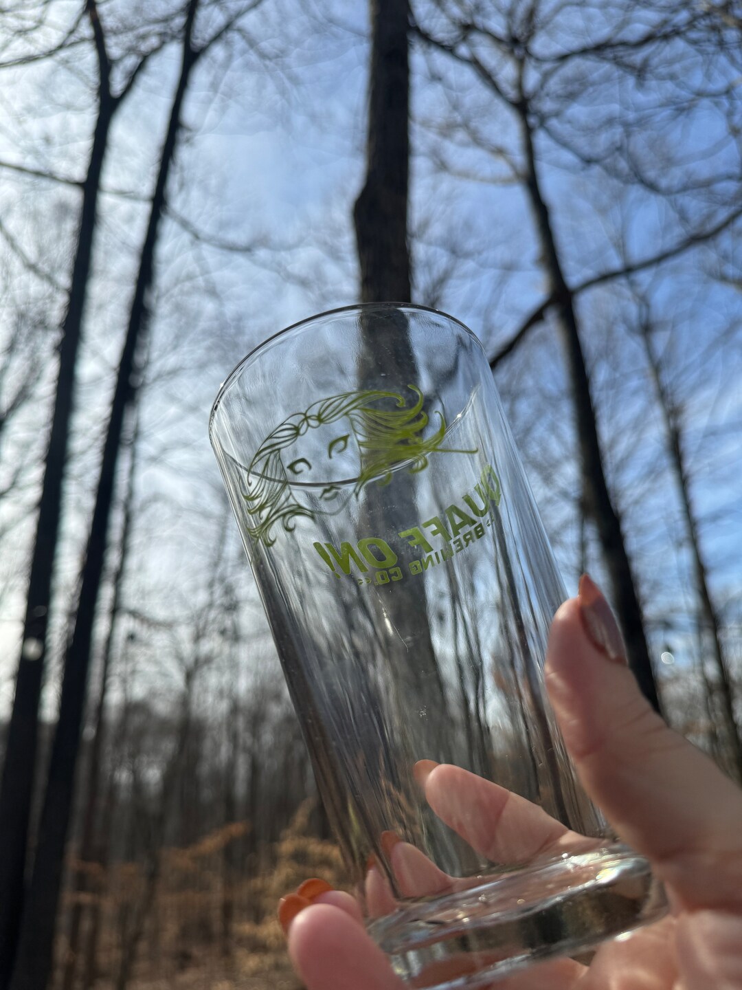 Quaff on Brewery Hard Truth Brown County Indiana Glass Pint Logo Bar ...
