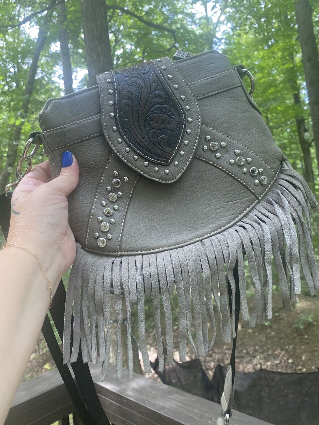 Trinity Ranch Western Cross Body Handbag Cowgirl Country Purse Fringe ...
