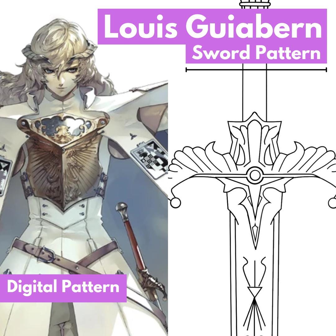 Louis Guiabern Metaphor Sword Pattern Digital Pattern - Etsy