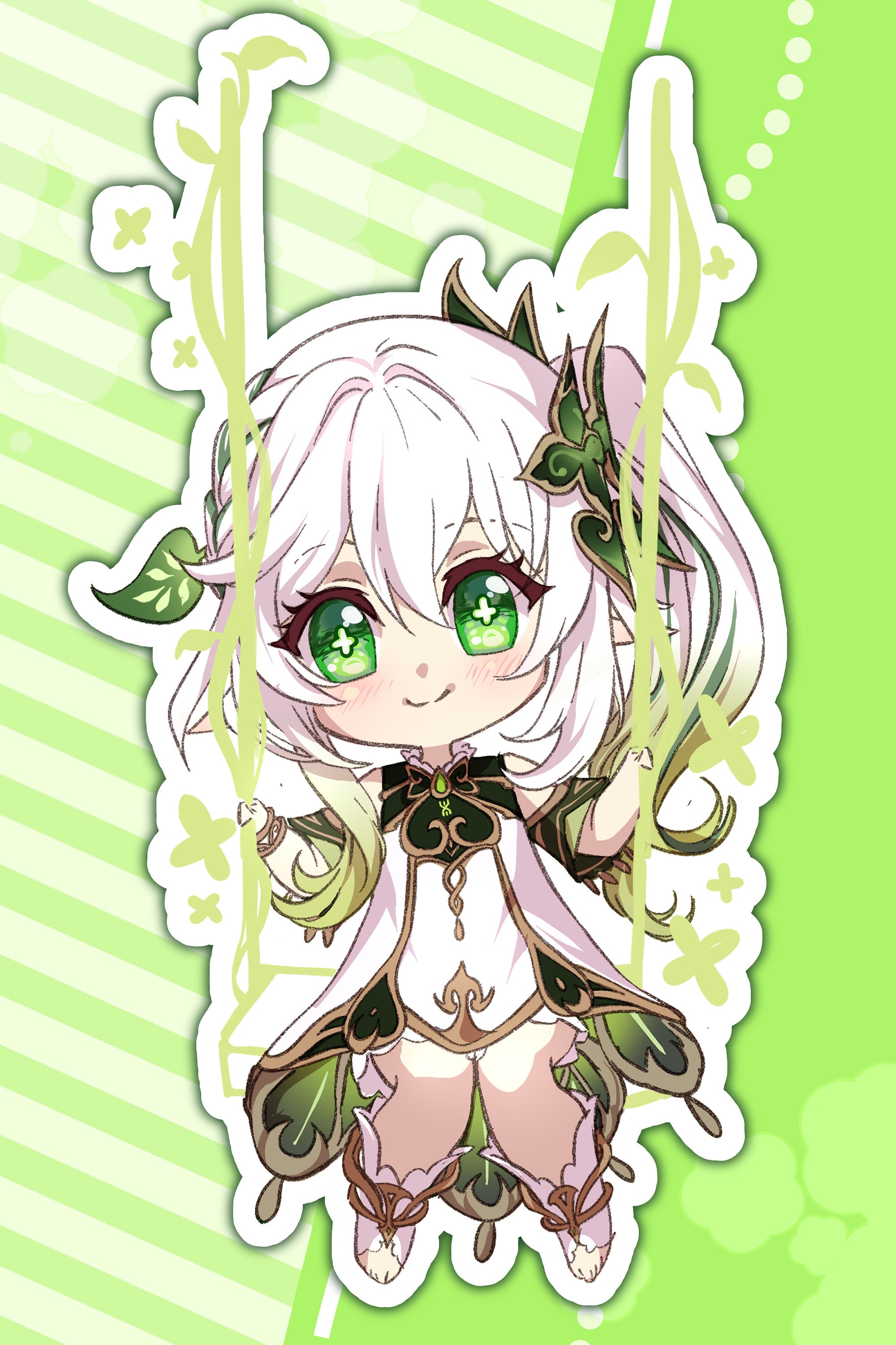 Nahida Chibi Postcard Print Genshin Impact - Etsy