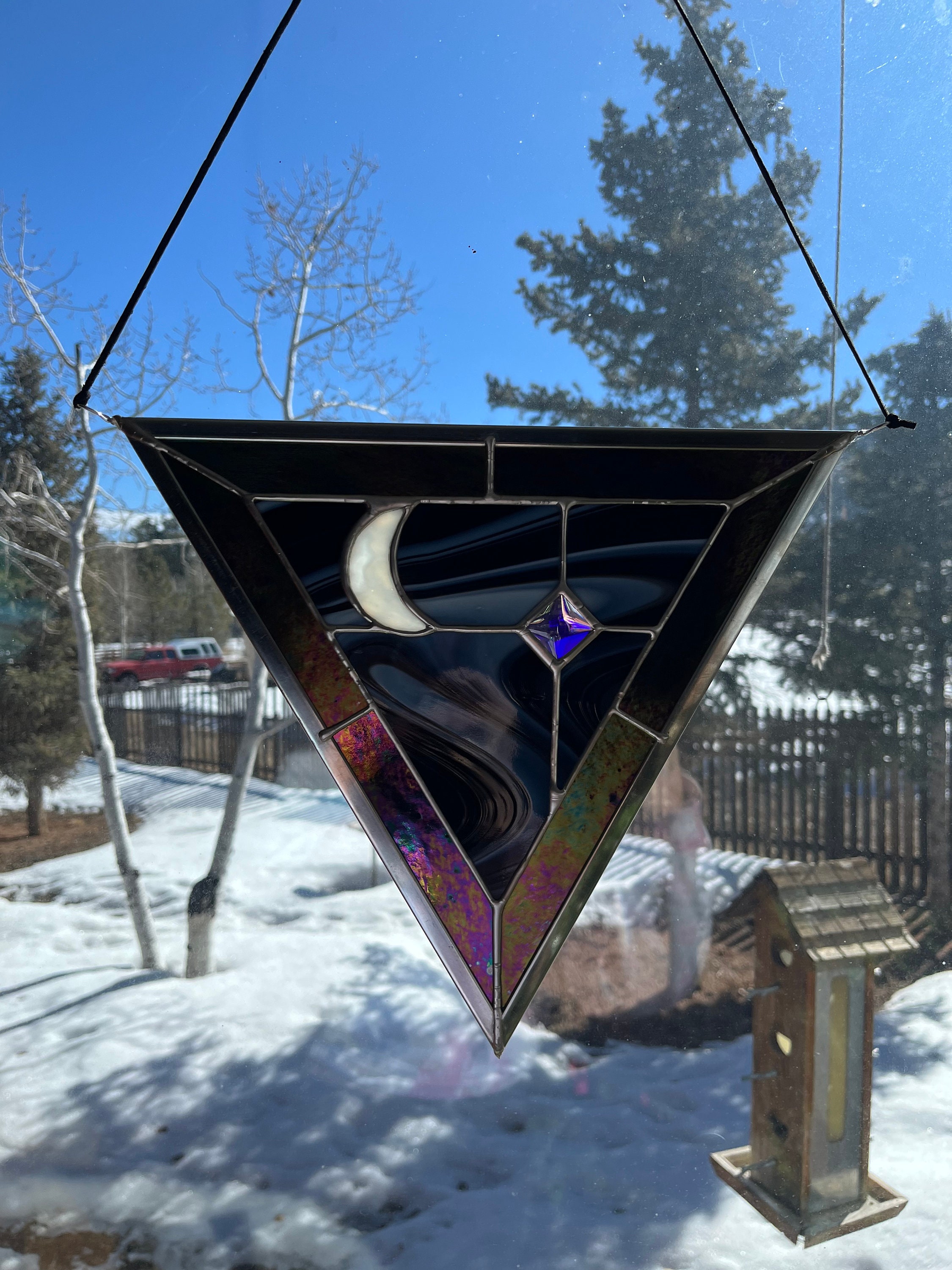 Space Cadet Stained Glass Sun Catcher, Wall Art, Home Decor - Etsy