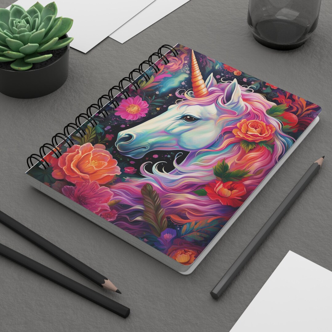 Unicorn Dreams Notebook: Lisa Frank Style Whimsical Design - Etsy