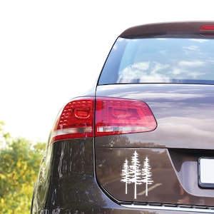 Evergreen Tree Car Decal | Woodland Wanderlust Sticker | Nature Lover ...