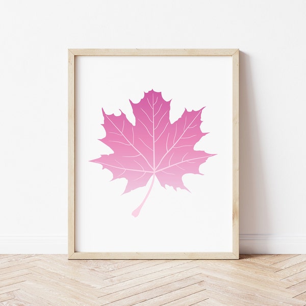 Maple Leaf Print - Etsy