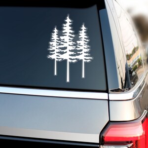 Evergreen Tree Car Decal | Woodland Wanderlust Sticker | Nature Lover ...